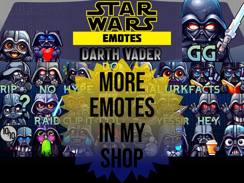 YODA Star Wars Twitch Emotes - BASICS Pack - Etsy