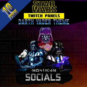 DARTH VADER Star Wars Twitch Panels - BASICS Pack - Etsy