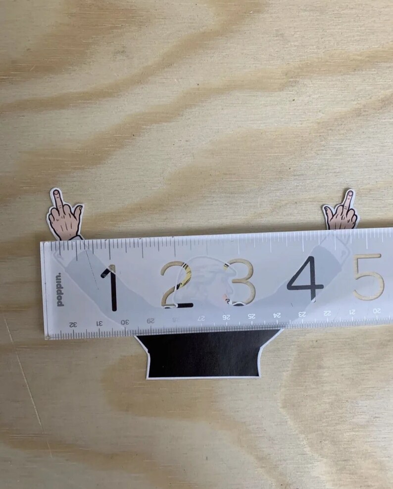 Donald Trump Middle Finger 2024 Sticker President MAGA Car Bumper Decal ...