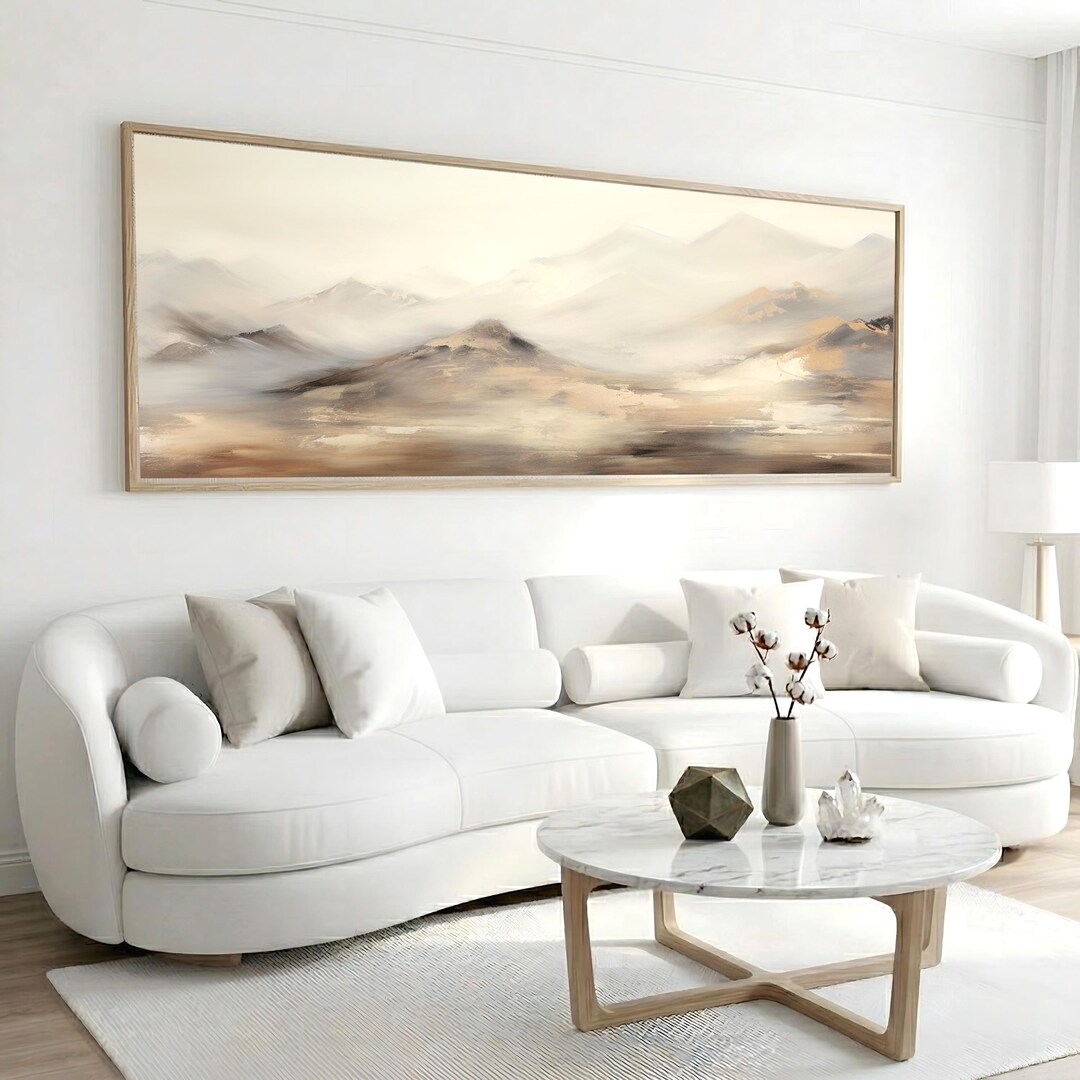 Panoramic Wall Art Desert Landscape Framed Canvas Large Wall Art Extra ...