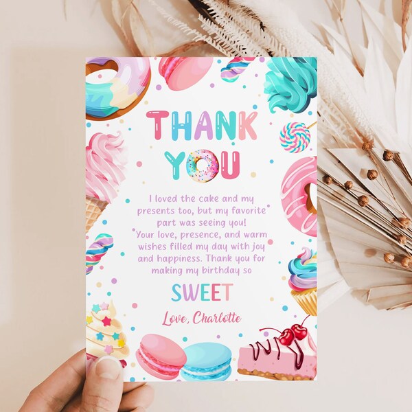 Sweet Thank You Card - Etsy