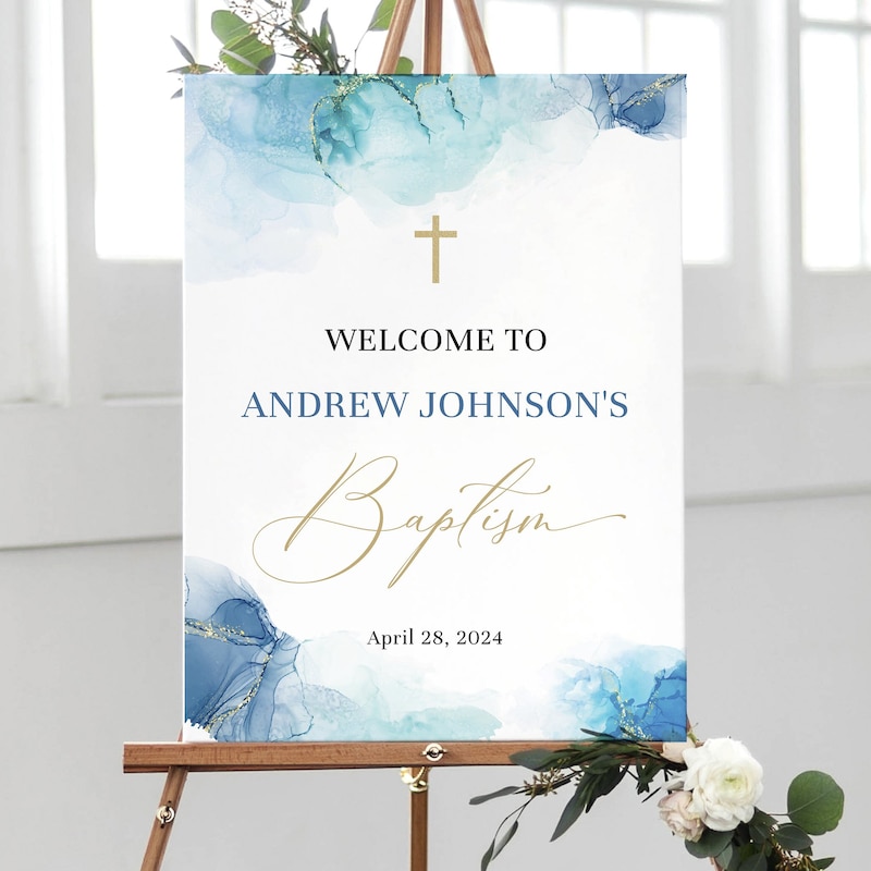 Christening Welcome Sign - Etsy