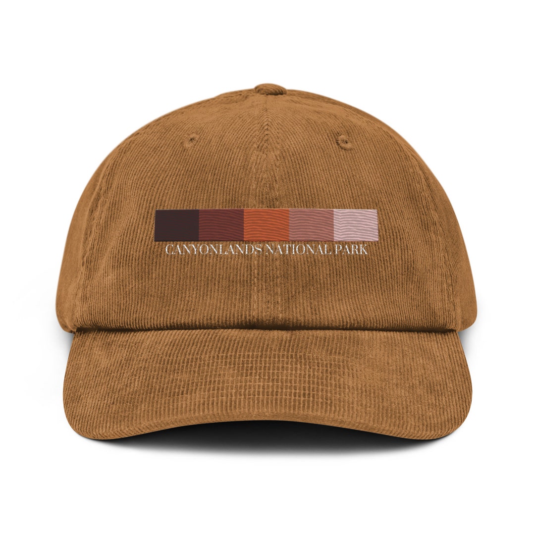 Canyonlands National Park Color Palette Embroidered Corduroy Hat in ...