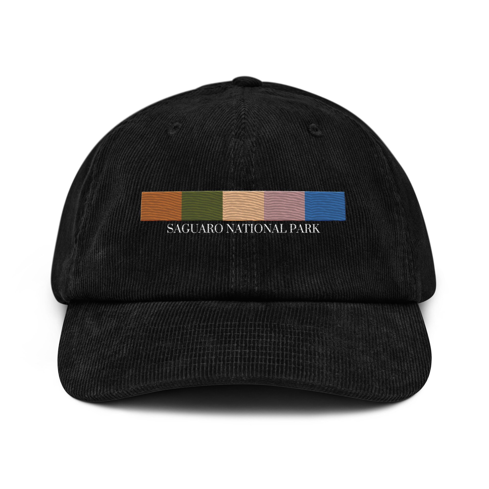 Saguaro National Park Color Palette Embroidered Corduroy Hat in ...