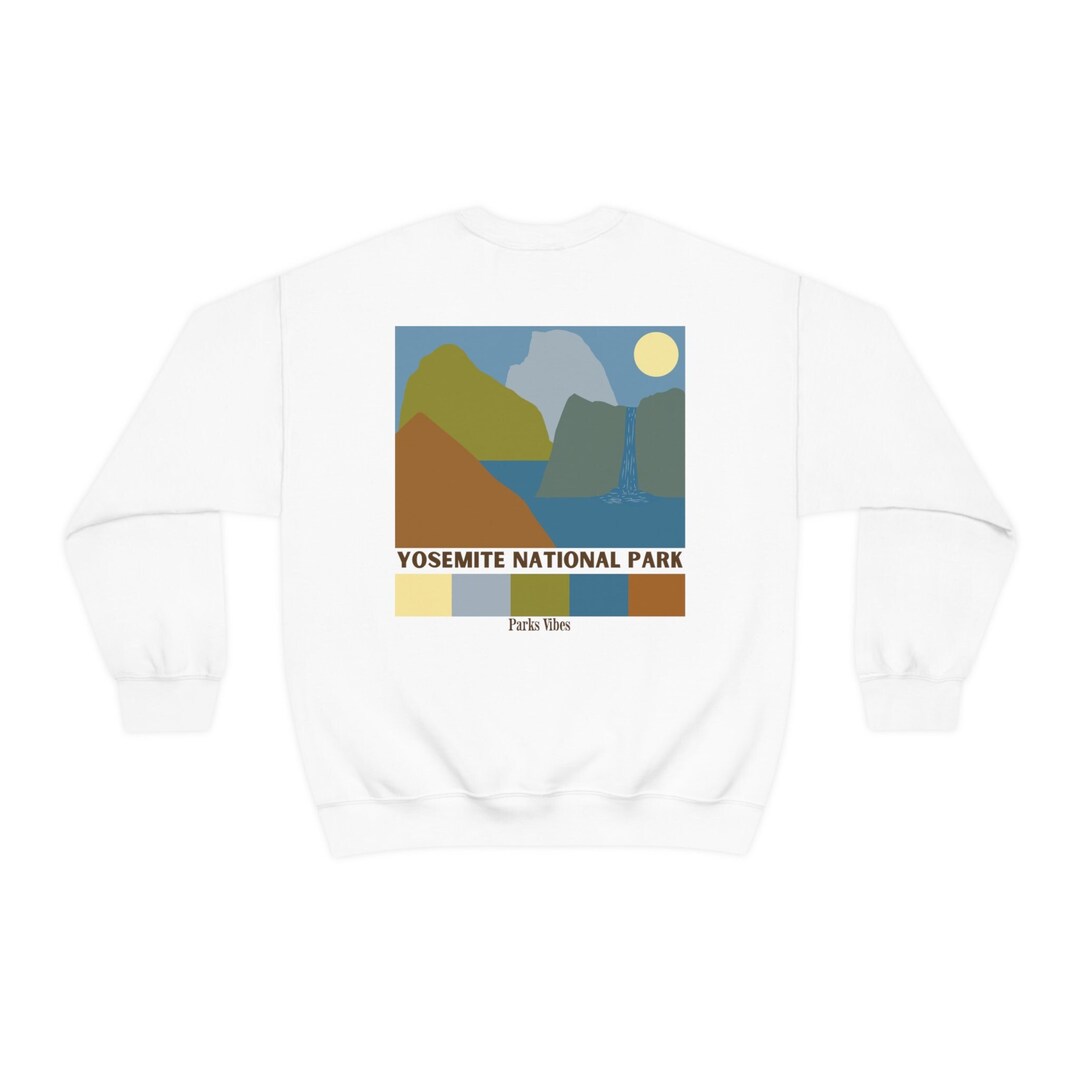 Yosemite National Park Color Palette Unisex Sweatshirt in Multiple ...