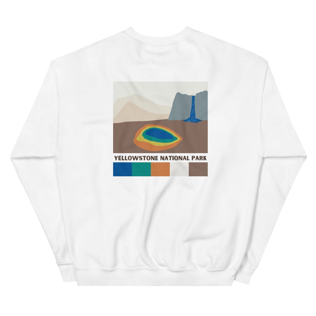 Yellowstone National Park Color Palette Unisex Sweatshirt in Multiple ...