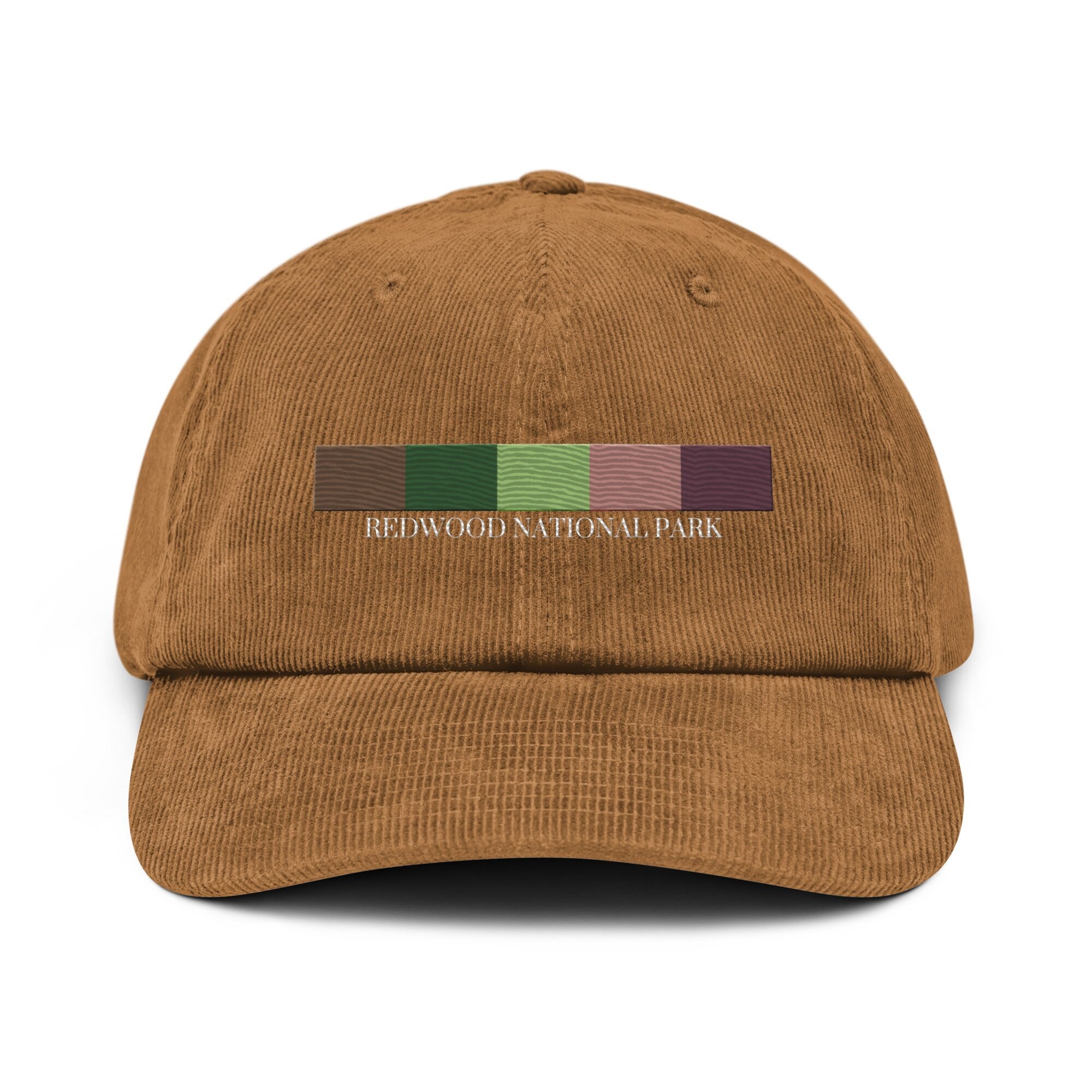 Redwood National Park Color Palette Embroidered Corduroy Hat in ...