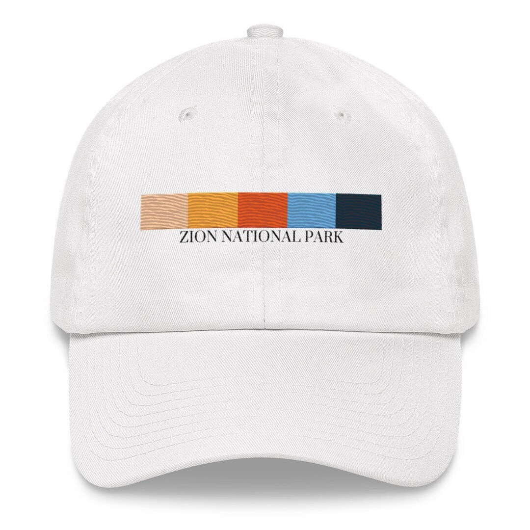 Zion National Park Color Palette Embroidered Hat in Multiple Colors - Etsy