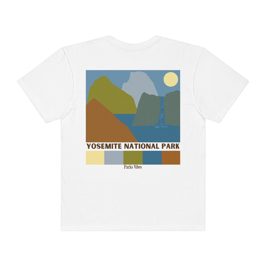 Yosemite National Park Color Palette Unisex Tee in Multiple Colors - Etsy
