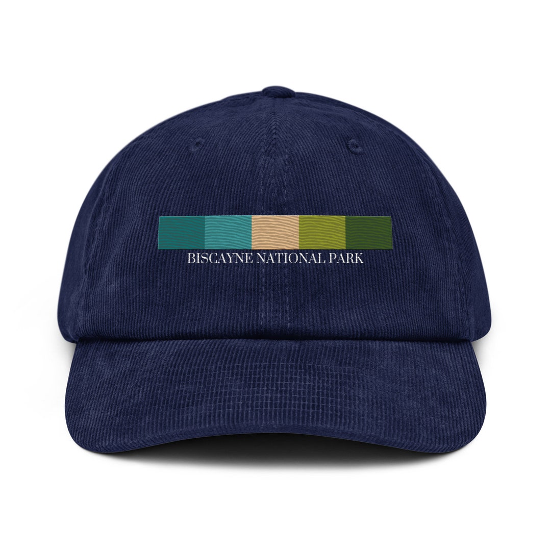 Biscayne National Park Color Palette Embroidered Corduroy Hat in ...