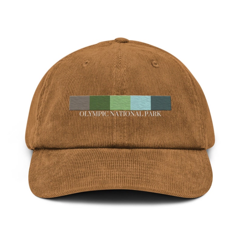 Olympic National Park Color Palette Embroidered Corduroy Hat in ...