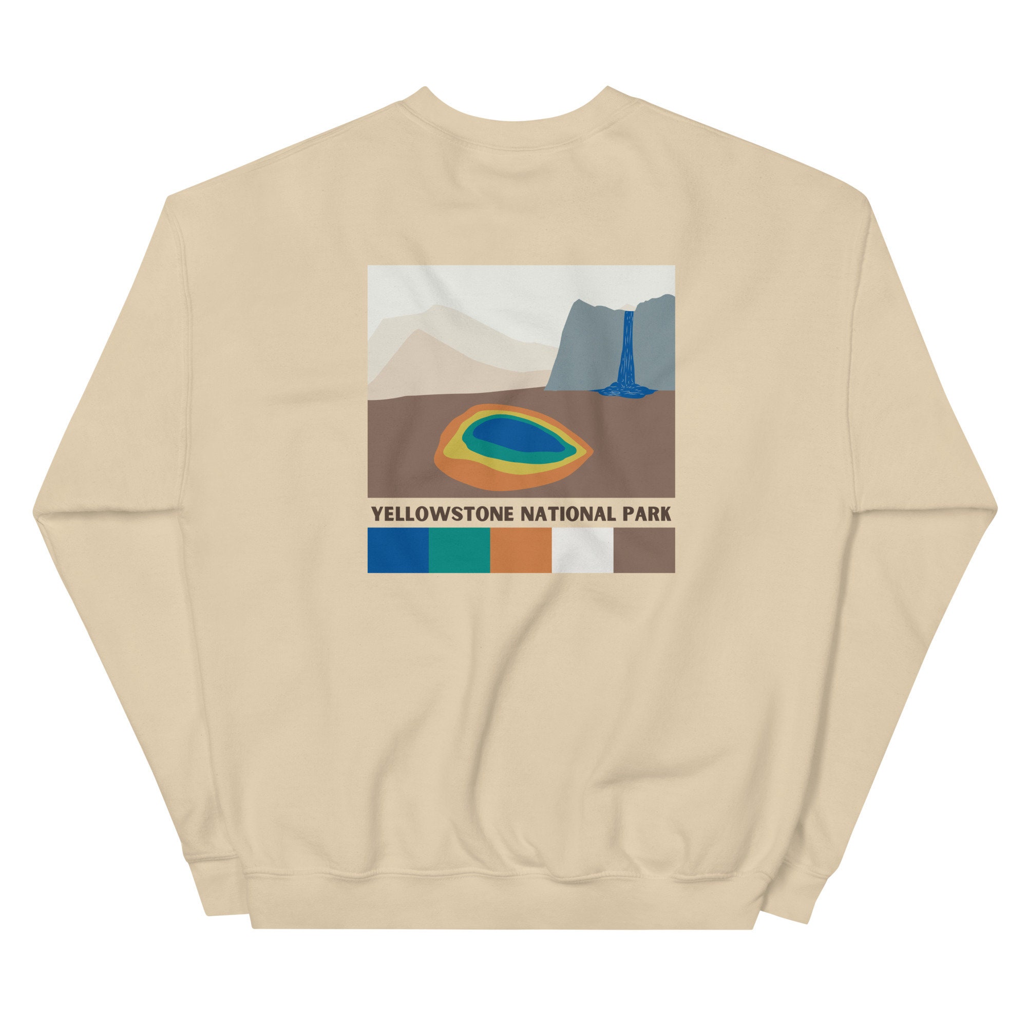 Yellowstone National Park Color Palette Unisex Sweatshirt in Multiple ...