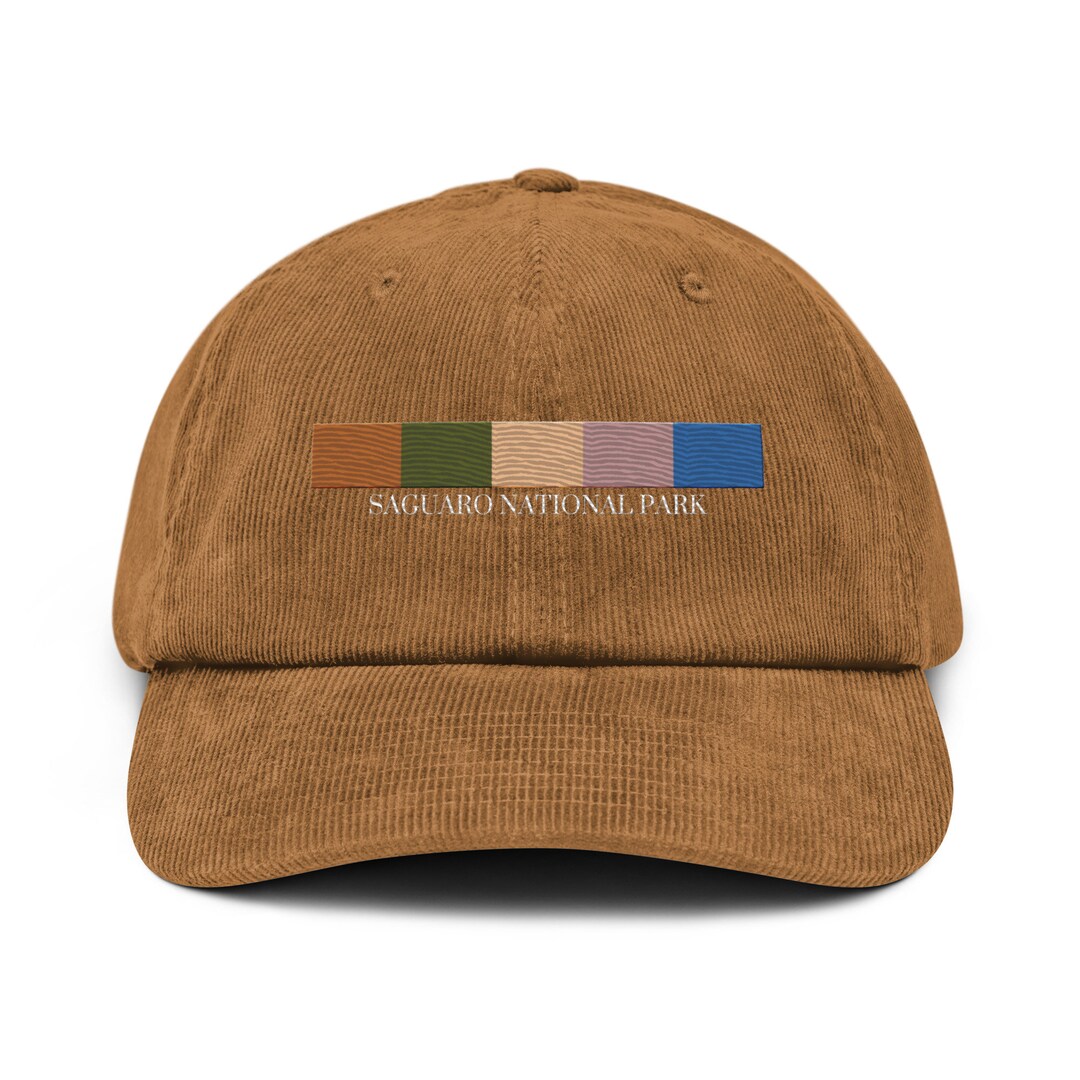 Saguaro National Park Color Palette Embroidered Corduroy Hat in ...