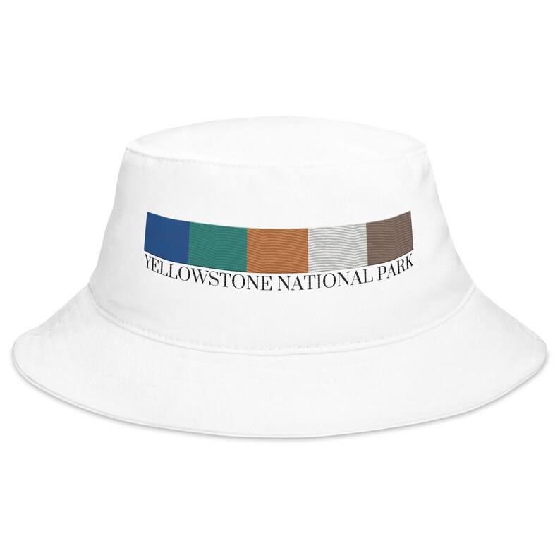 Yellowstone National Park Color Palette Embroidered Bucket Hat - Etsy