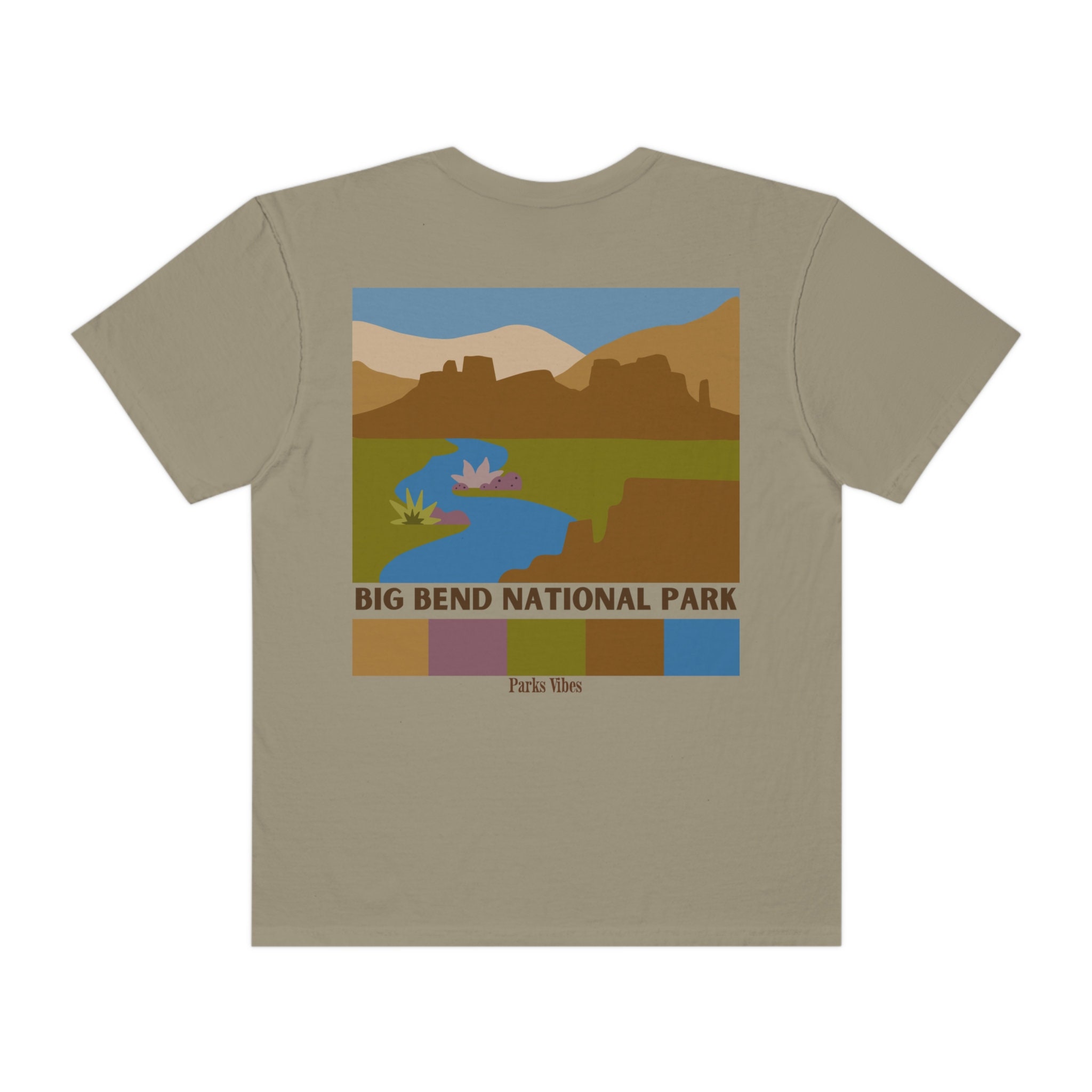 Big Bend National Park Color Palette Unisex Tee in Multiple Colors - Etsy