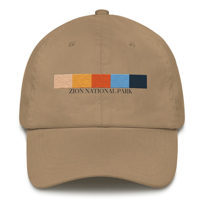 Zion National Park Color Palette Embroidered Hat in Multiple Colors - Etsy