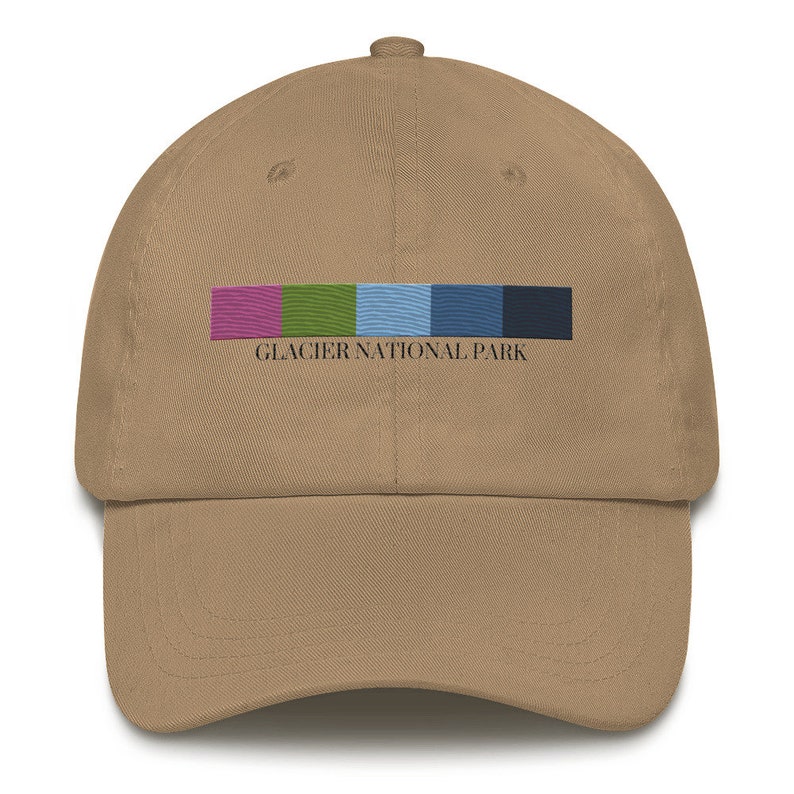 Glacier National Park Color Palette Embroidered Hat in Multiple Colors ...