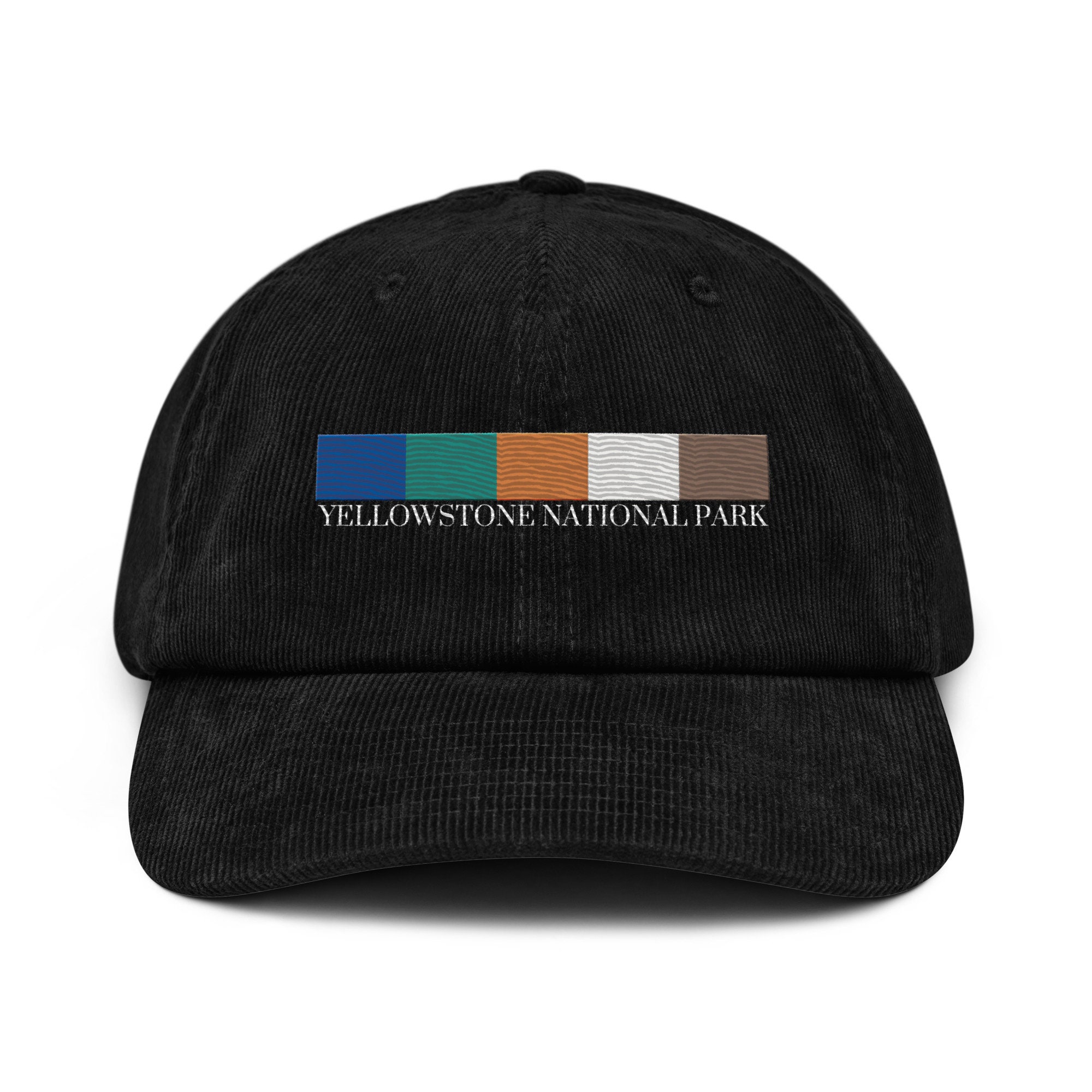 Yellowstone National Park Color Palette Embroidered Corduroy Hat in ...