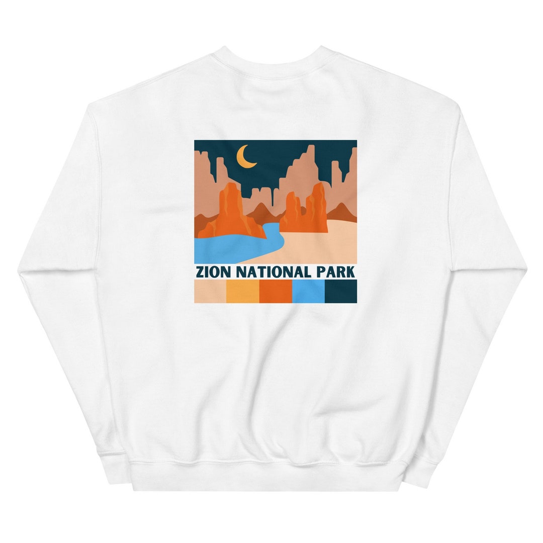 Zion National Park Color Palette Unisex Sweatshirt in Multiple Colors ...