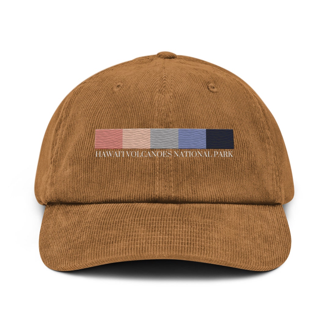Hawai’i Volcanoes National Park Color Palette Embroidered Corduroy Hat ...
