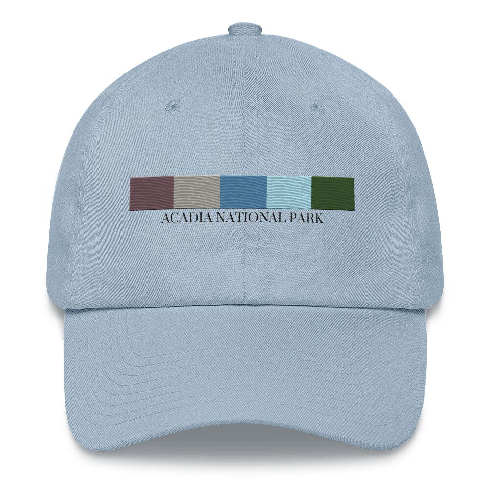 Acadia National Park Color Palette Embroidered Hat in Multiple Colors ...