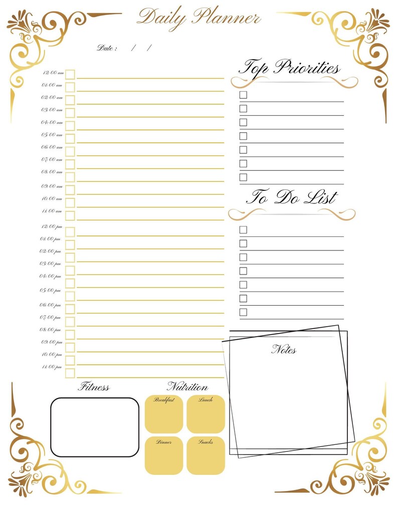 Digital Planner Daily, Weekly and Monthly - Etsy