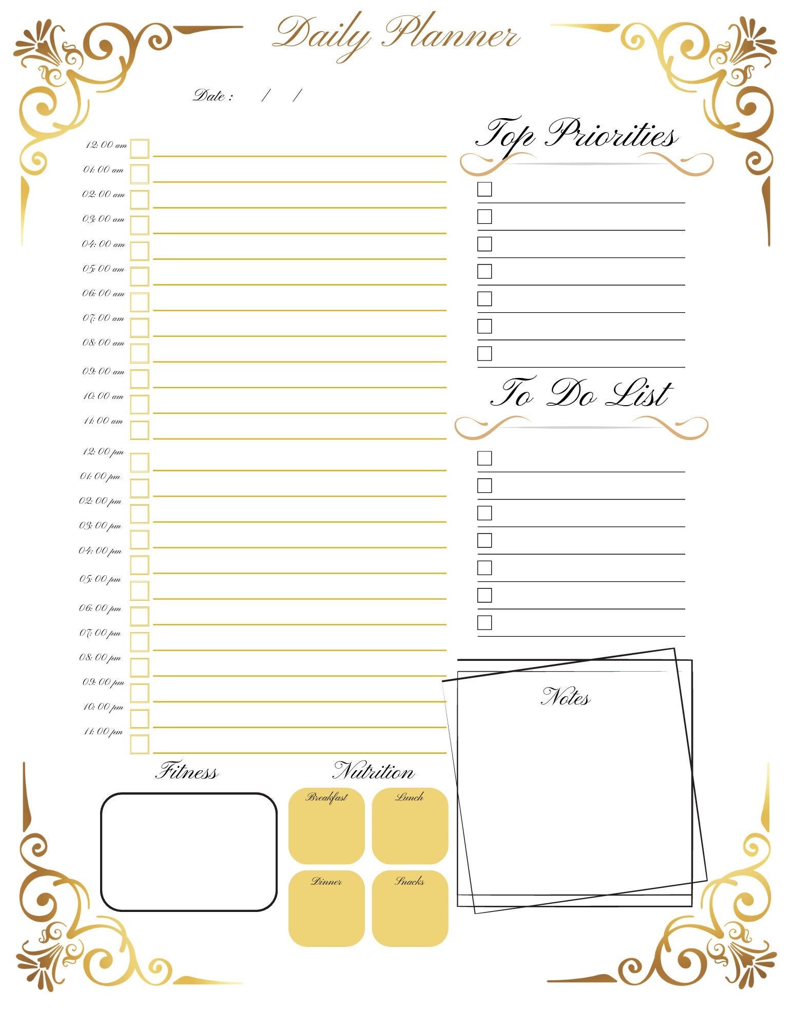 Digital Planner Daily, Weekly and Monthly - Etsy