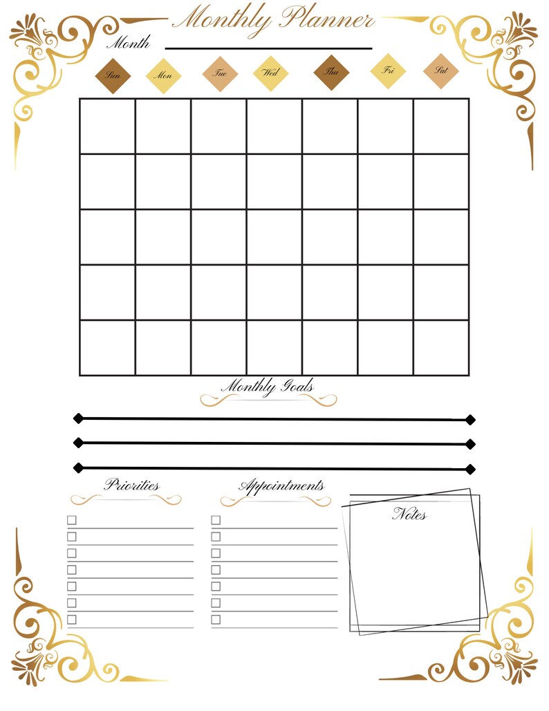 Digital Planner Daily, Weekly and Monthly - Etsy