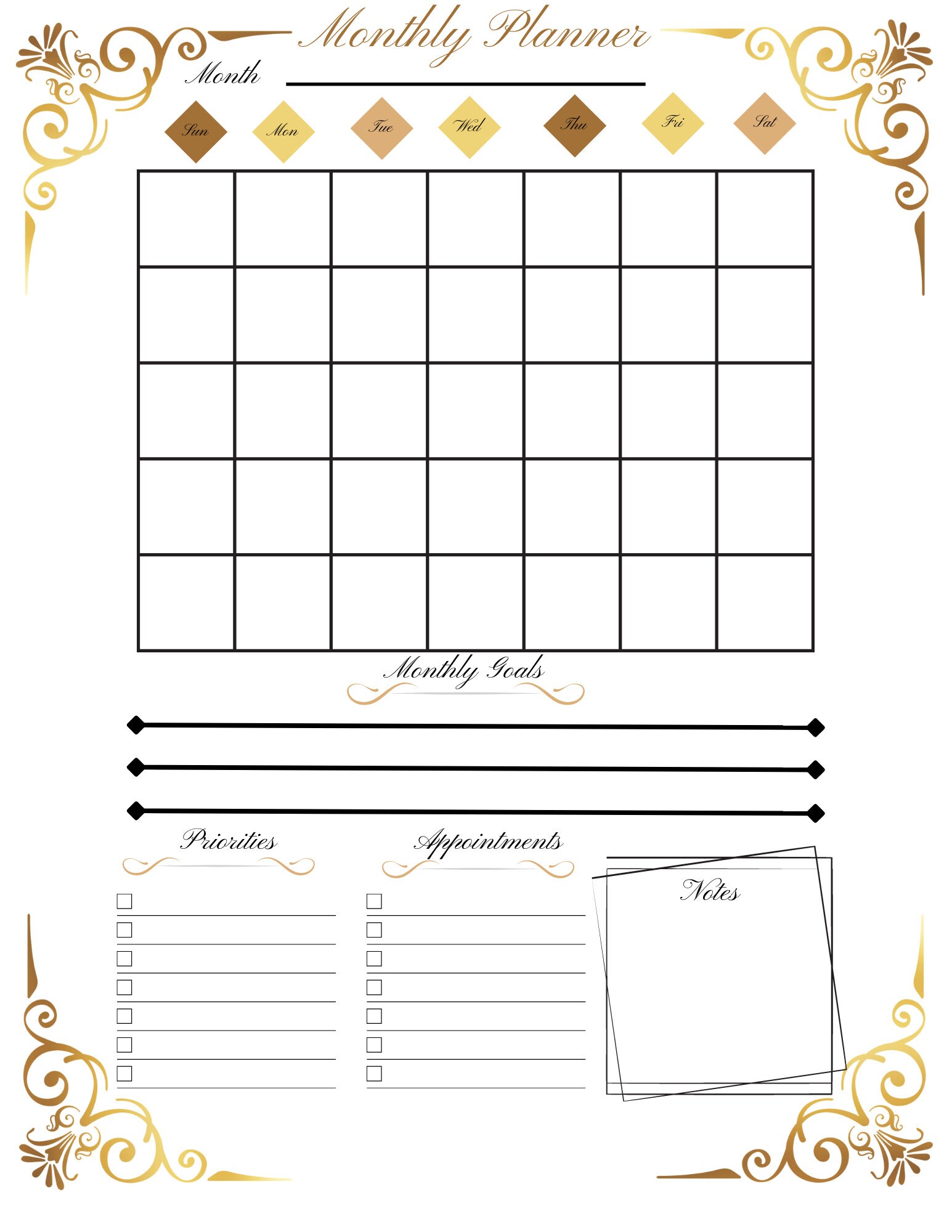 Digital Planner Daily, Weekly and Monthly - Etsy