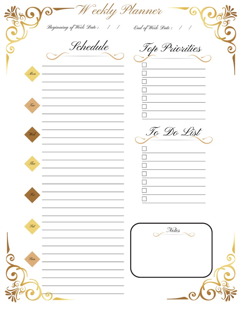 Digital Planner Daily, Weekly and Monthly - Etsy