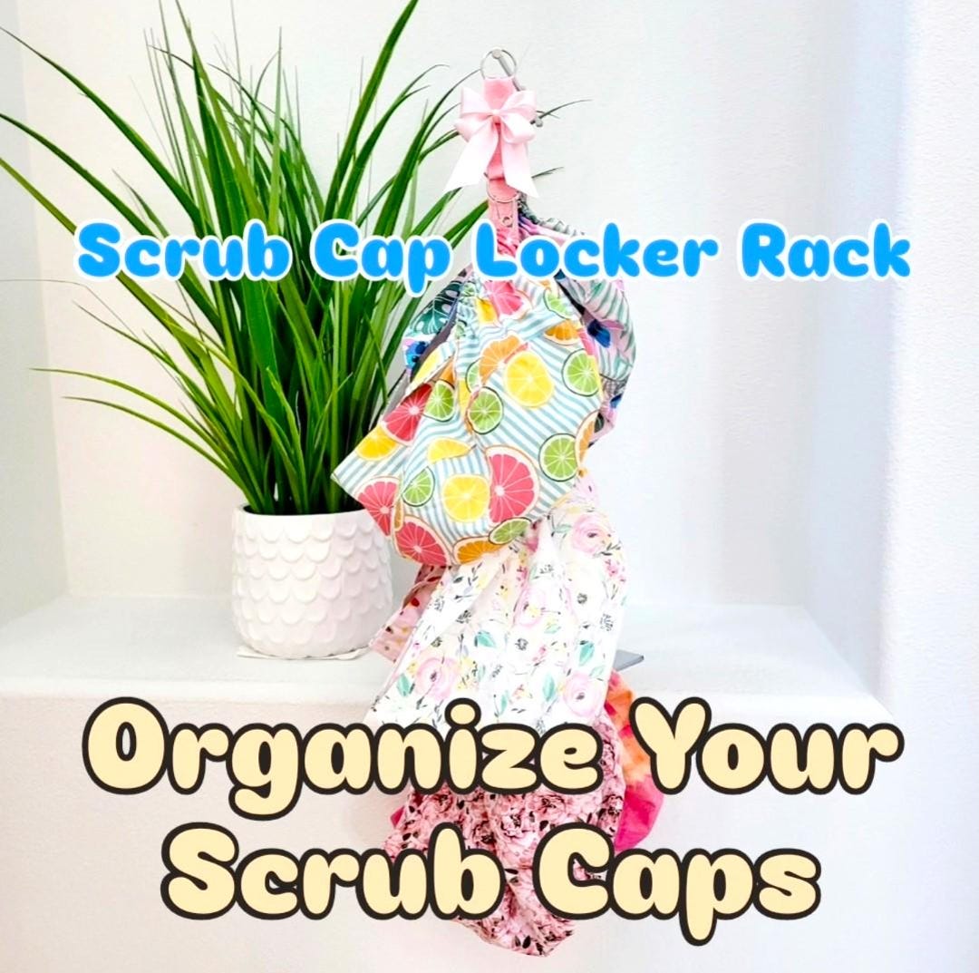 Scrub Cap Locker Organizer: Holds 6 Hats, Locker Accessory - Etsy