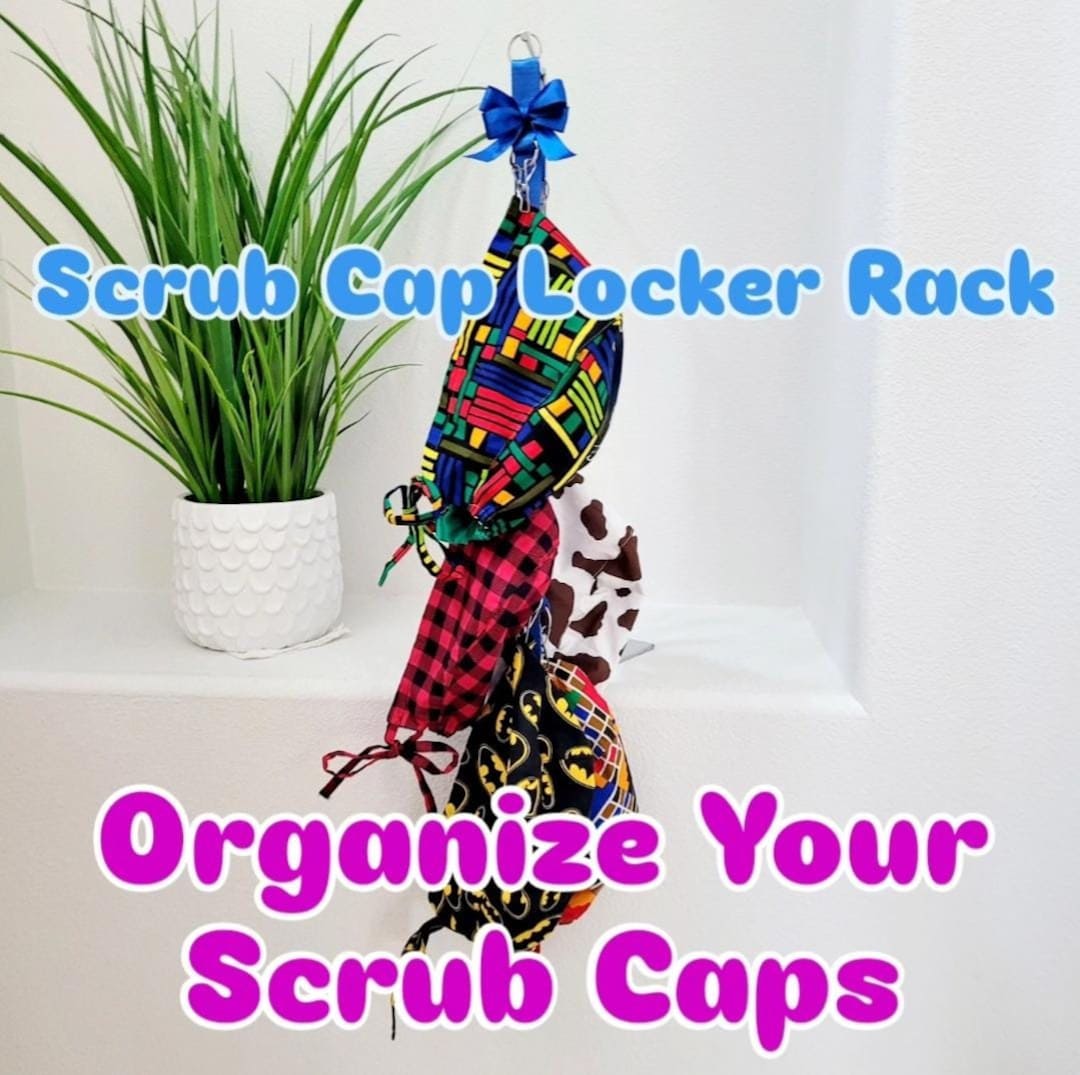 Scrub Cap Locker Organizer: Holds 6 Hats, Locker Accessory - Etsy