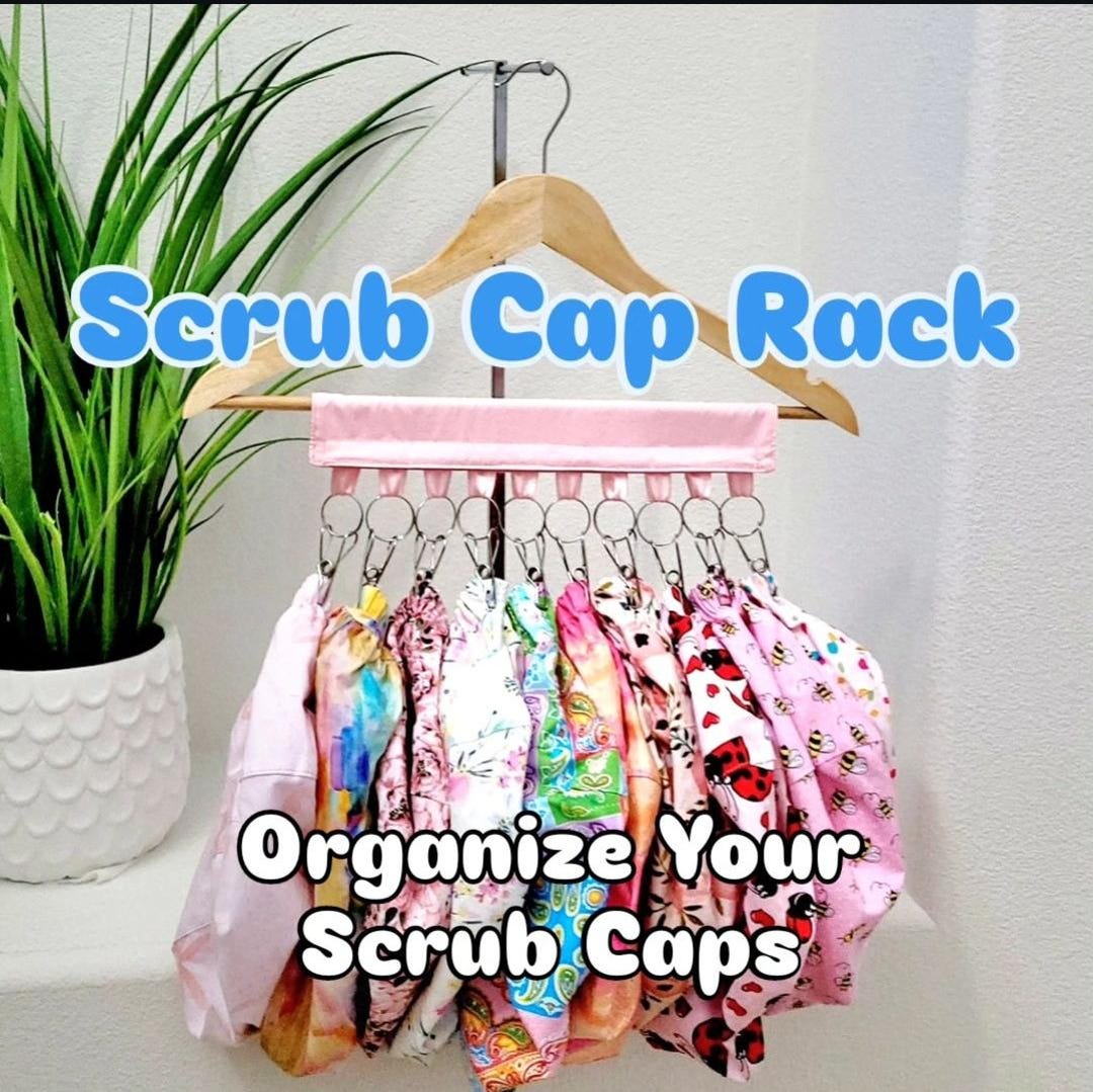 Scrub Cap Rack: Closet Organizer Holds 10 Caps - Etsy