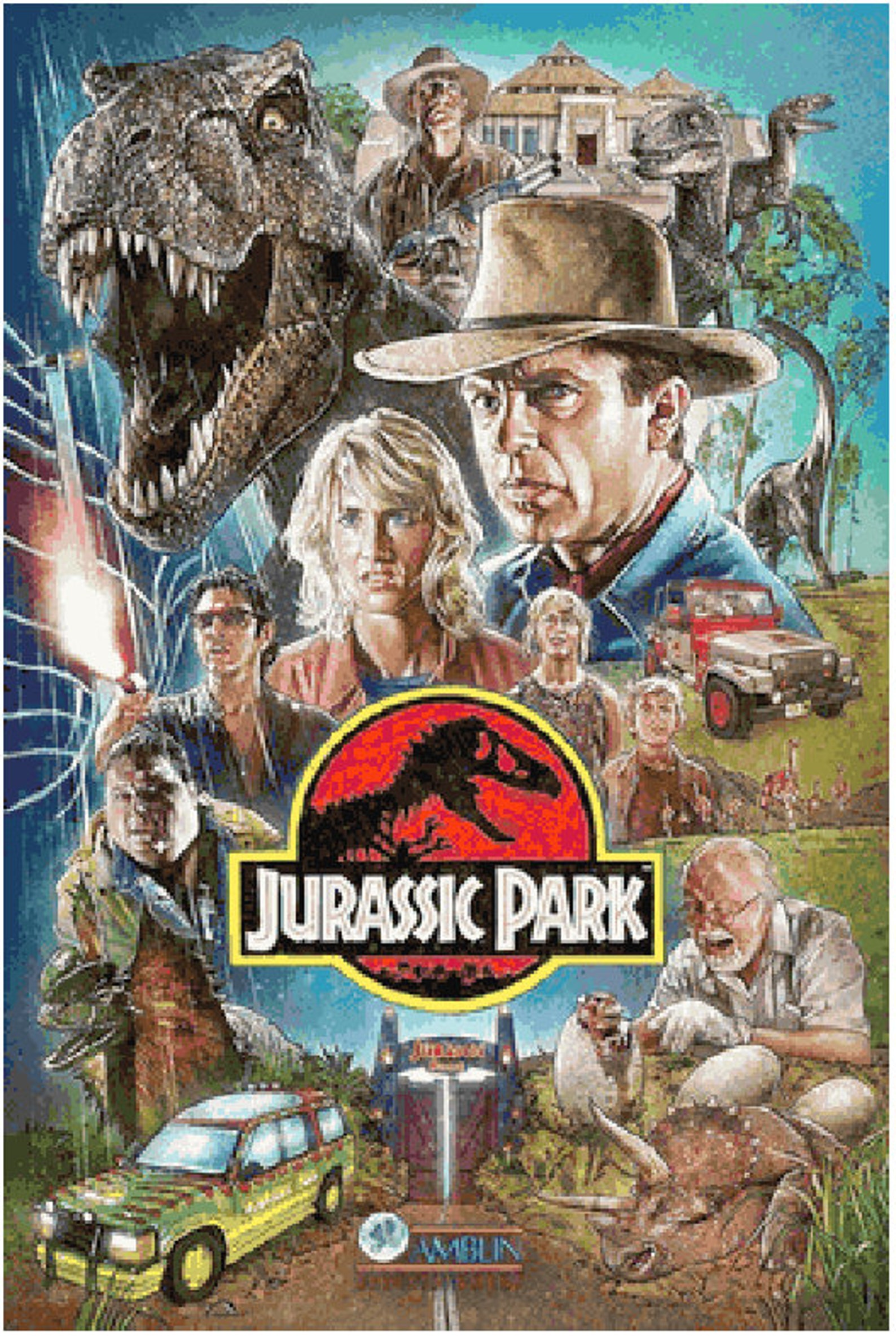 Jurassic Park Cross Stitch Pattern PDF - Etsy