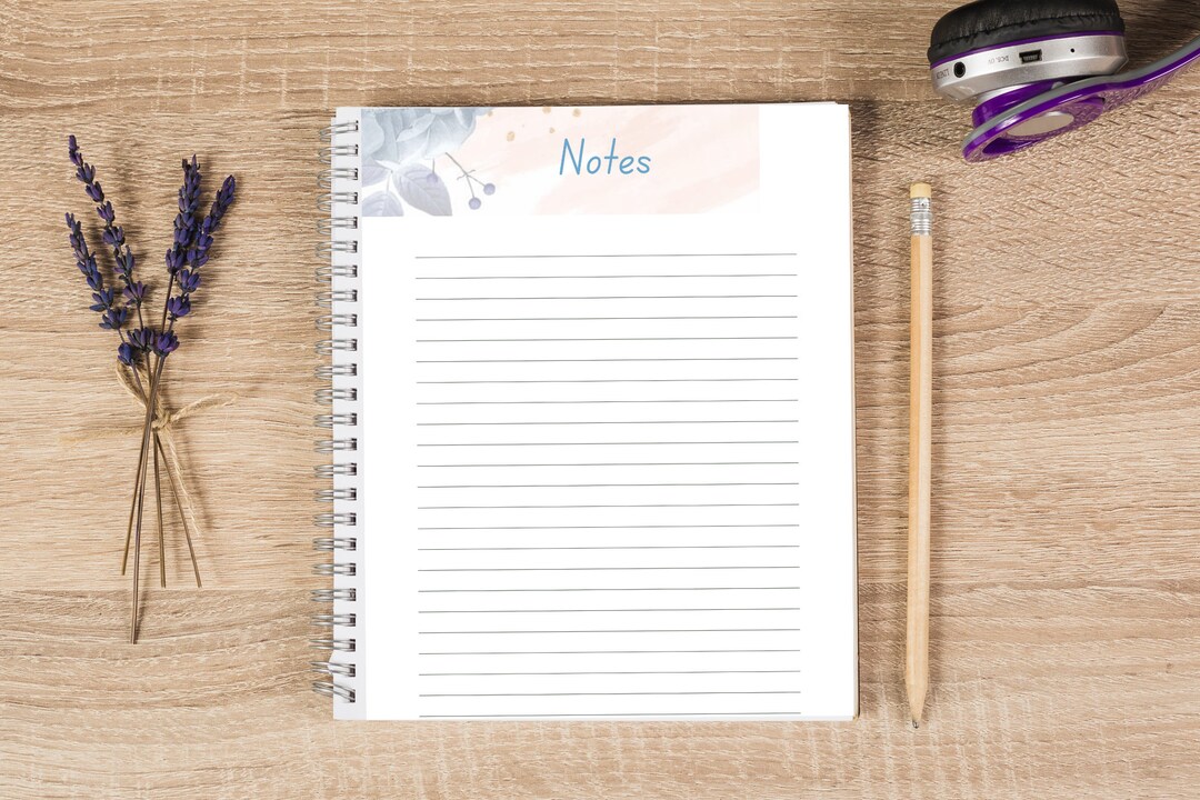 Lined Notes Page - Etsy