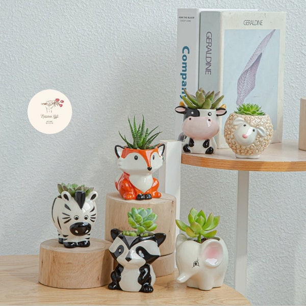 Animal Planters - Etsy