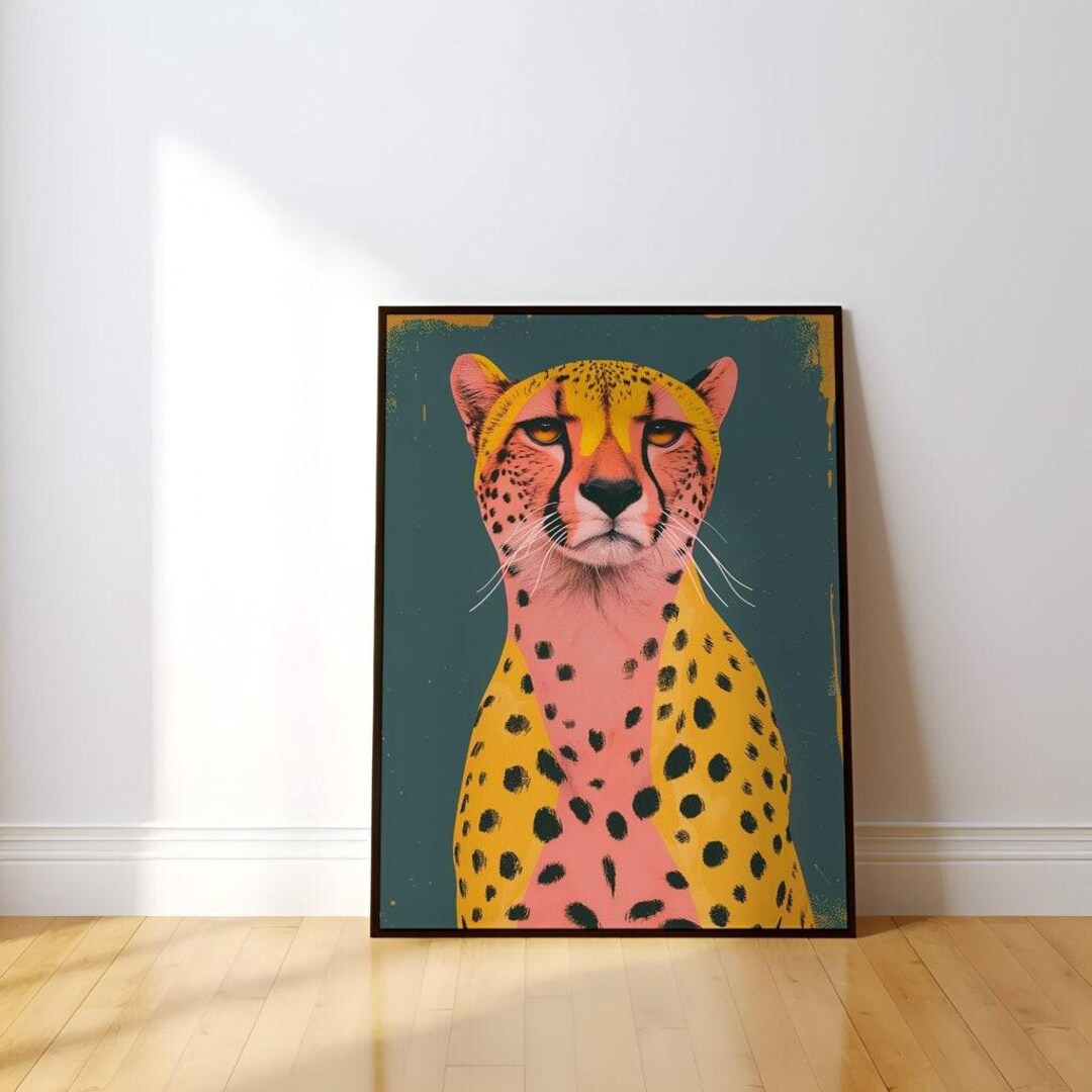 Cheetah Dreams: Modern Boho Cheetah Art | Graceful & Chic Wildlife ...
