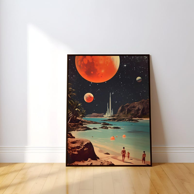 Retro Space Art - Etsy