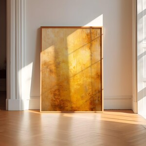 Eternal Radiance Wall Art, Gold & Yellow Abstract Sunlight, Modern Sun ...