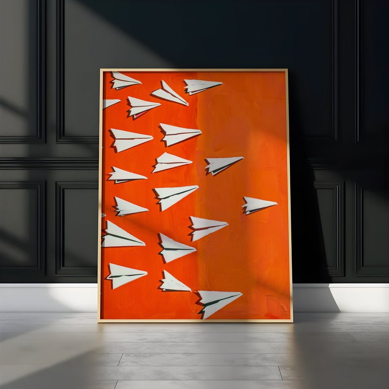 Paper Airplane Art - Etsy