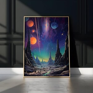 Galactic Echoes: Vintage Sci-fi Collage Art | Retro-futuristic & Cosmic ...