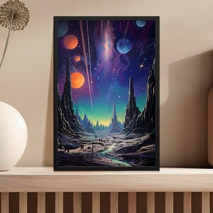 Galactic Echoes: Vintage Sci-fi Collage Art | Retro-futuristic & Cosmic ...