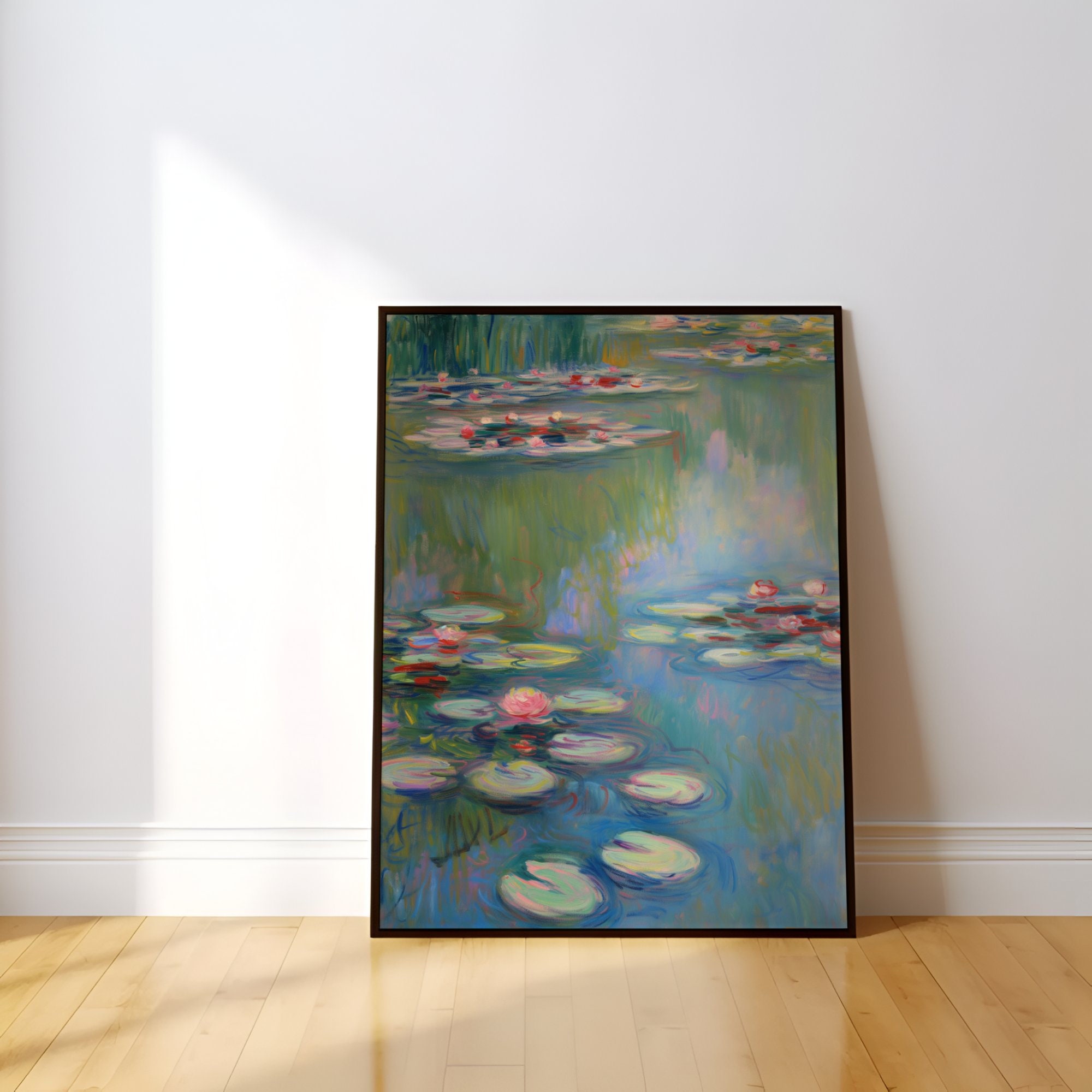 Claude Monet Inspired: Water Lilies Art, Impressionist Water Lily ...