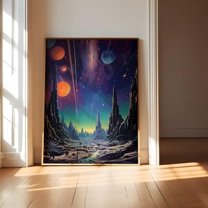 Galactic Echoes: Vintage Sci-fi Collage Art | Retro-futuristic & Cosmic ...