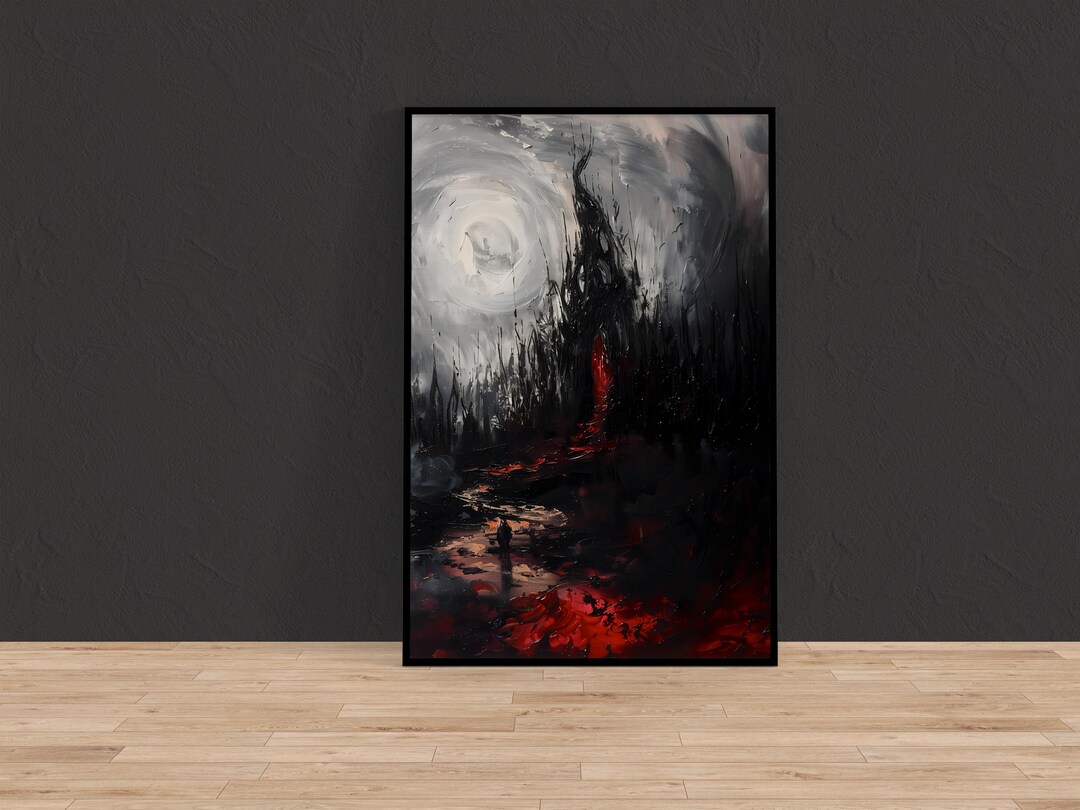 Gothic Darkness Void Wall Art, Quiet Allure Canvas Print, Dark Madness ...