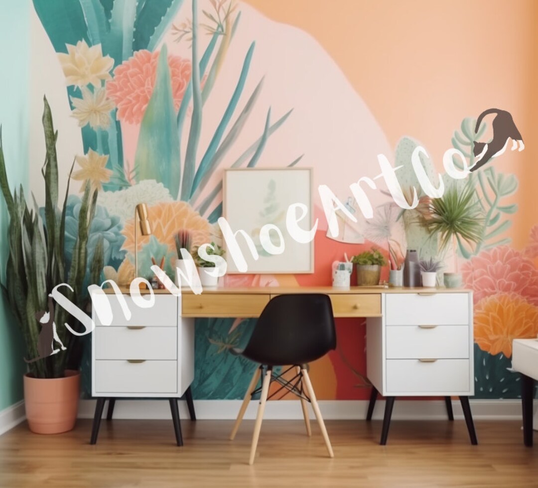 Zoom Virtual Backgrounds Boho Office/professional Home Zoom/streaming ...