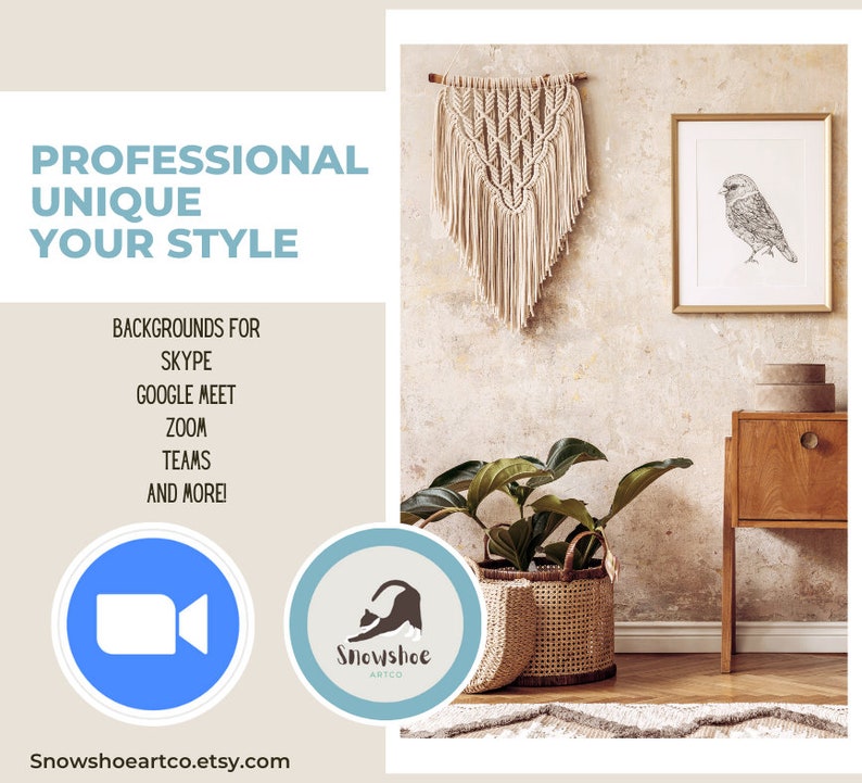 Zoom Virtual Backgrounds Modern Office /professional Home Zoom ...