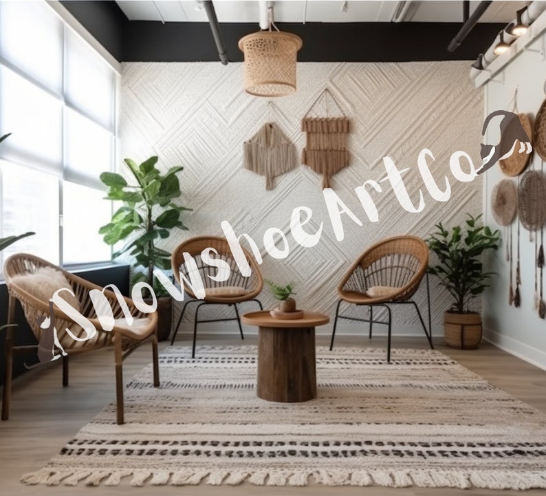 Zoom Virtual Backgrounds Boho Office/professional Home Zoom/streaming ...