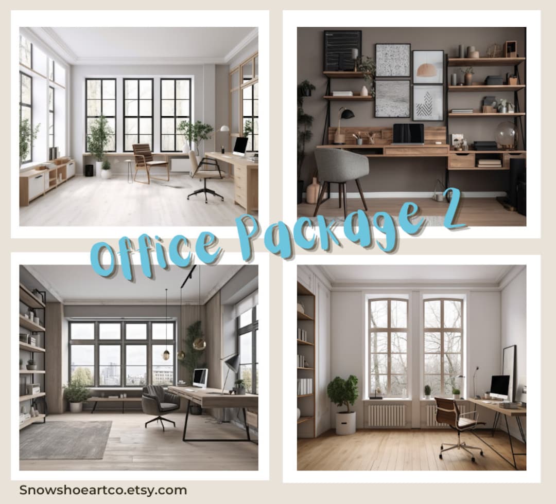 Zoom Virtual Backgrounds Modern Office 2 /professional Home Zoom ...