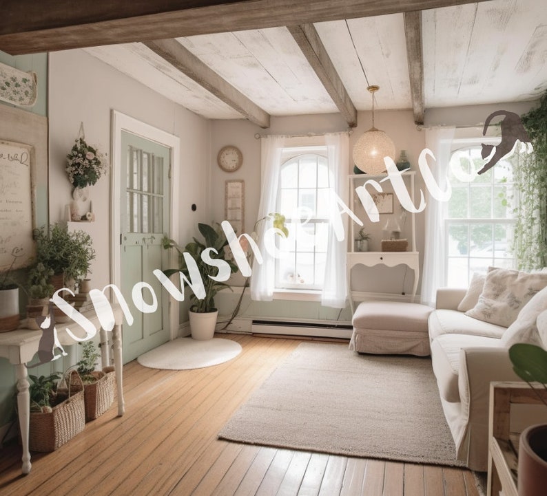 Zoom Virtual Backgrounds Cottage Core Design Office/Professional Home ...